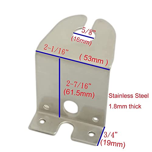 UngSung Vehicle Hood & Fender Mount Bracket for CB UHF VHF Ham Radio Antenna Pole Z Mounting Bracket