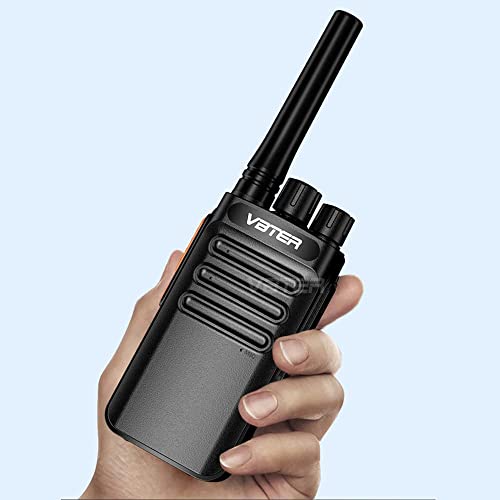 VBTER Walkie Talkies Rechargeable with Earpieces Mic, Two-Way Radios Long Range USB Cable Charging 14 Channel Handheld Transceiver Walky Talky(2 Pack)