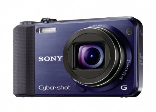 Sony Cyber-Shot DSC-HX7V 16.2 MP Exmor R CMOS Digital Still Camera with 10x Wide-Angle Optical Zoom G Lens, 3D Sweep Panorama, and Full 1080/60i HD Video (Blue)
