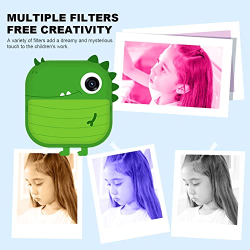 SHENGAO 2.4 Inch IPS Screen Video Digital Camera Birthday Gift Full HD Photo Digital Camera Kids Digital Camera with Print Paper