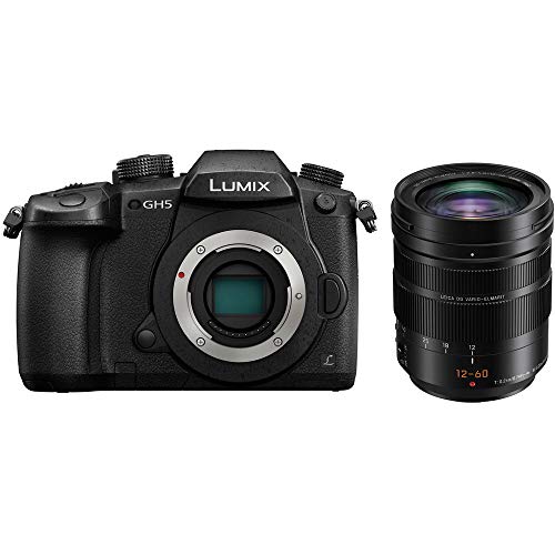 Panasonic LUMIX GH5 20.3MP 4K Mirrorless Digital Camera 12-60mm f2.8-4.0 ASPH Leica Lens (Renewed)