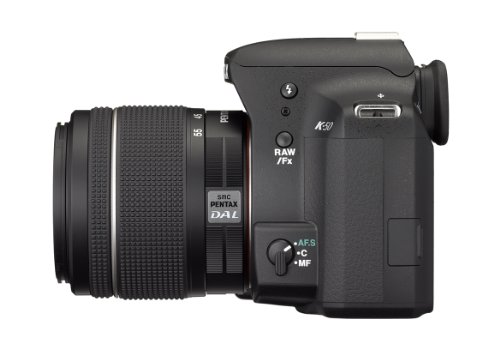 Pentax K-50 16MP Digital SLR Camera Kit with DA L 18-55mm WR f3.5-5.6 and 50-200mm WR Lenses (Black)
