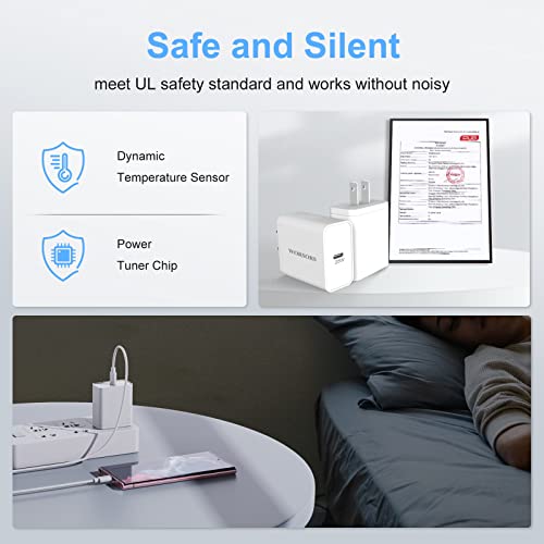 S23 USB C Super Fast Charger, 25W PD Type C Fast Charging Wall Charger Block with 6.6ft Phone Cable for Samsung Galaxy S23 Ultra 5G/S23+/S23/S22/S21/S20/Ultra/Plus/Fe, Note 20/10, A71/A53, Galaxy Tab