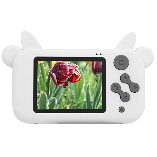 PAKIDS Camera Mini Children Camera Portable Cow Children Camera Mini Cartoon Digital DV Game Gift 400mAh Large Capacity Battery Gift for Kid Children Camera(Brown) (Color : Brown)