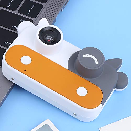 PAKIDS Camera Mini Children Camera Portable Cow Children Camera Mini Cartoon Digital DV Game Gift 400mAh Large Capacity Battery Gift for Kid Children Camera(Brown) (Color : Brown)