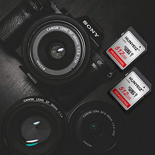 512GB SD Card Memory Card High Speed Security Digital Flash Memory Card Class 10 for Cameras,Vlogger&Videographer and Other Compatible Devices(512GB