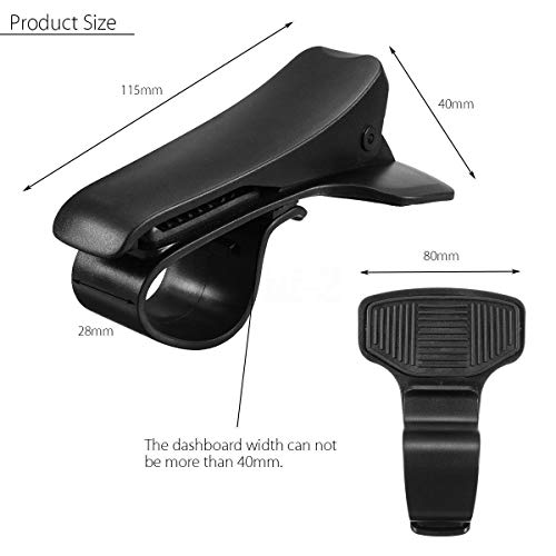 THXCO DishyKooker Universal Clip On Car HUD GPS Dashboard Mount Cell Phone Holder Non-Slip Stand Compatible for 4.7-6.5 inch Smartphones