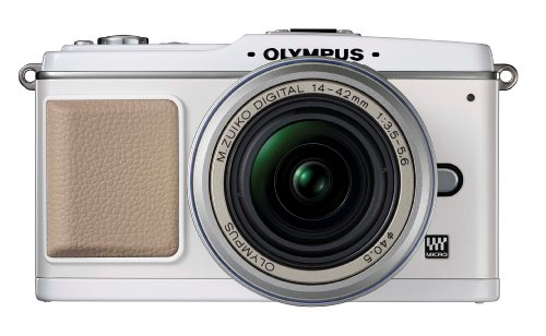 Olympus PEN E-P1 12.3 MP Micro Four Thirds Interchangeable Lens Digital Camera with 14-42mm f/3.5-5.6 Zuiko Digital Zoom Lens (White Body/Silver Lens)