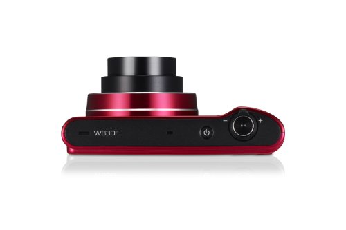 Samsung WB30F 16.2MP Smart WiFi Digital Camera with 10x Optical Zoom and 3.0" LCD Screen (Red) (OLD MODEL)