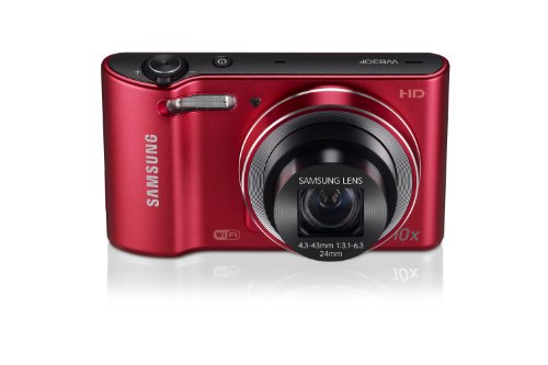Samsung WB30F 16.2MP Smart WiFi Digital Camera with 10x Optical Zoom and 3.0" LCD Screen (Red) (OLD MODEL)