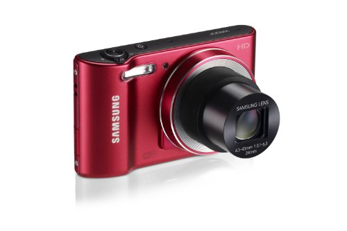 Samsung WB30F 16.2MP Smart WiFi Digital Camera with 10x Optical Zoom and 3.0" LCD Screen (Red) (OLD MODEL)