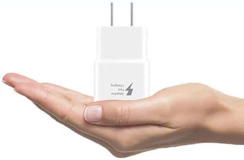 Adaptive Fast Wall Adapter Micro USB Charger for Samsung Galaxy S7 S7 Edge S6 S6 Edge Note 5 Note 4 J2 Prime J7 Prime A5 Bundled with UrbanX Micro USB Cable Cord - 6ft Super Fast Charging Kit - White