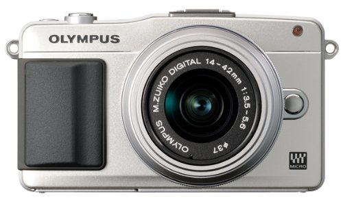 Olympus E-PM2 16MP Mirrorless Digital Camera with 14-42mm and 40-150mm Two Lens Kit (Silver) (Old Model)