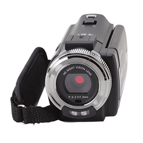Estink HD Digital Video Camera, 30MP Digital Camera with 3.0 Inch Screen, 16X Digital Zoom,1080P Full HD Video, Wireless Control, Infrared Night Vision Function, Maximum Support 128GB Memory Card(US)