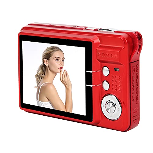 Digital Camera 8X Zoom Card Digital Camera 5 Mp 2.7In LCD Display Maximum Support 32Gb Memory Card Builtin Microphone(Black) Digital Camera (Red)