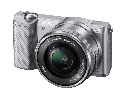 Sony Alpha a5000 Mirrorless Digital Camera with 16-50mm OSS Lens (Silver)