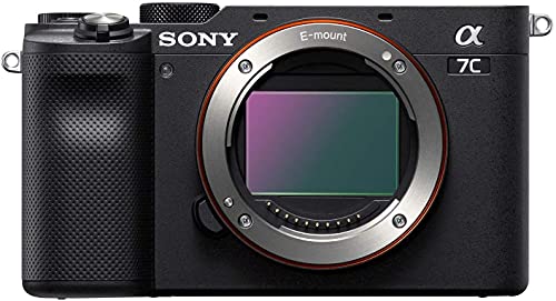Sony Alpha a7C Mirrorless Digital Camera Bundle with Extra Battery, Gadget Bag, Card Reader, Starter Kit, Blower & Microfiber Cloth