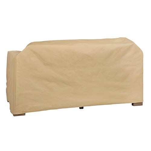 Modern LeisureĀ® Basics Patio Loveseat Cover, 55" L x 33" W x 38" H, Khaki