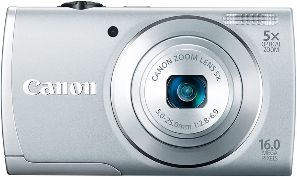 Canon PowerShot A2600 is 16.0 MP Digital Camera with 5X Optical Zoom and 720p Full HD Video Recording (Silver)