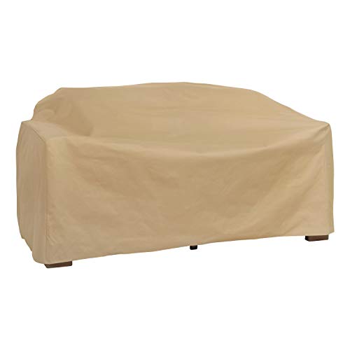 Modern LeisureĀ® Basics Patio Loveseat Cover, 55" L x 33" W x 38" H, Khaki