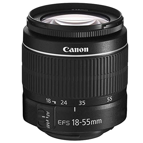 Canon EOS 4000D / Rebel T100 DSLR Camera 18-55mm & 75-300mm Lens + ZeeTech Accessory Bundle with 2 Pack SanDisk 64GB Memory Card, Case, Tripod and Telephoto & Wideangle Lenses Kit (Renewed)