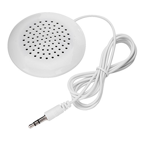 Mini Stereo Speaker,New DIY Pillow Speaker 3.5mm Mini Stereo Speaker,True HD and Unique Soft Sound Portable Speaker,Portable Plug in Speaker with 3.5mm Aux Audio Input,for MP3 Phone Portable CD