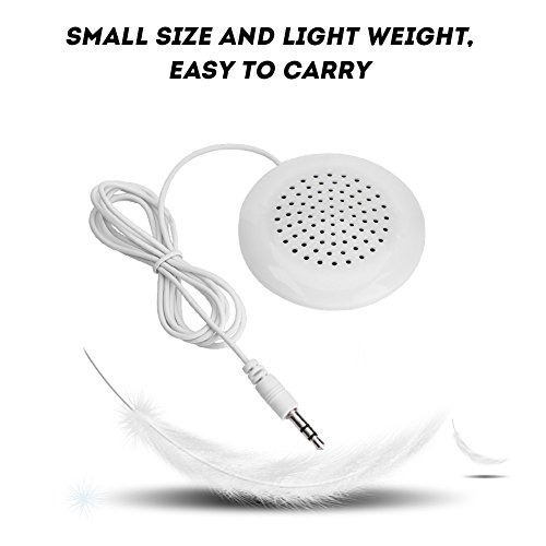 Mini Stereo Speaker,New DIY Pillow Speaker 3.5mm Mini Stereo Speaker,True HD and Unique Soft Sound Portable Speaker,Portable Plug in Speaker with 3.5mm Aux Audio Input,for MP3 Phone Portable CD