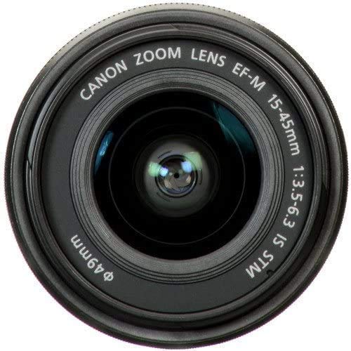 Commander Optics Professional Photo Bundle for M50 Mirrorless Digital Camera (Black) w/EF-M 15-45mm f/3.5-6.3 is STM + Wide-Angle and Telephoto Lenses + Portable Tripod + Memory Card