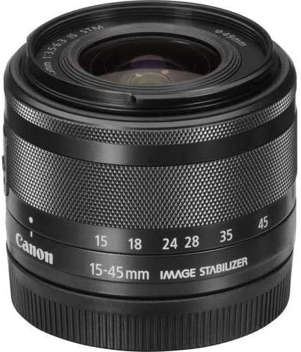 Commander Optics Professional Photo Bundle for M50 Mirrorless Digital Camera (Black) w/EF-M 15-45mm f/3.5-6.3 is STM + Wide-Angle and Telephoto Lenses + Portable Tripod + Memory Card