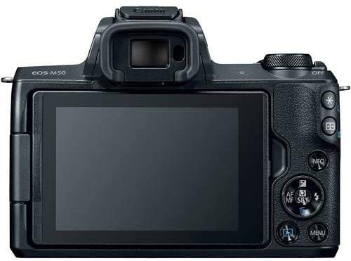 Commander Optics Professional Photo Bundle for M50 Mirrorless Digital Camera (Black) w/EF-M 15-45mm f/3.5-6.3 is STM + Wide-Angle and Telephoto Lenses + Portable Tripod + Memory Card