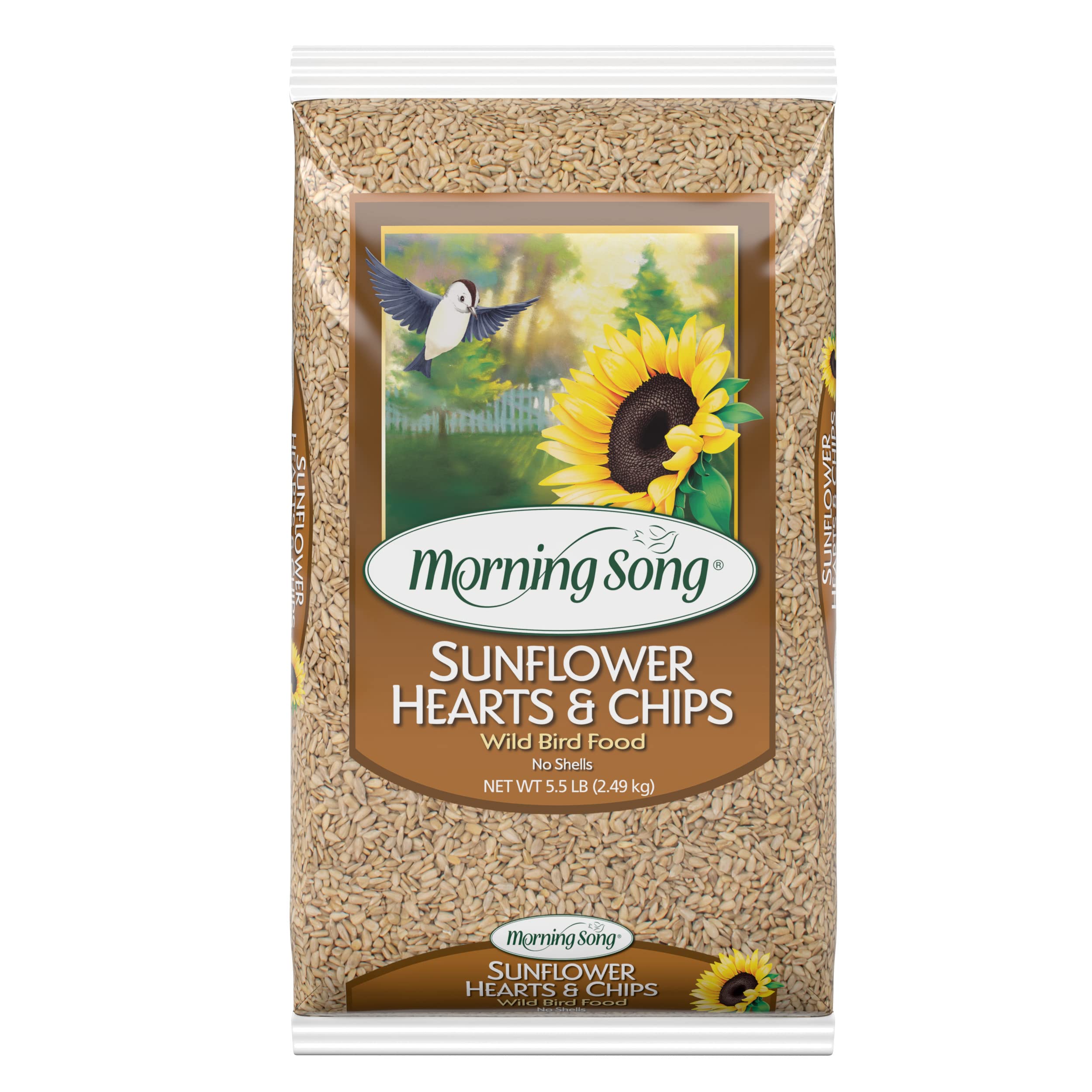 Morning Song Sunflower Wild Bird Food Bundle (5.5 lbs) | Wagner's Safflower Seed (5 lbs)