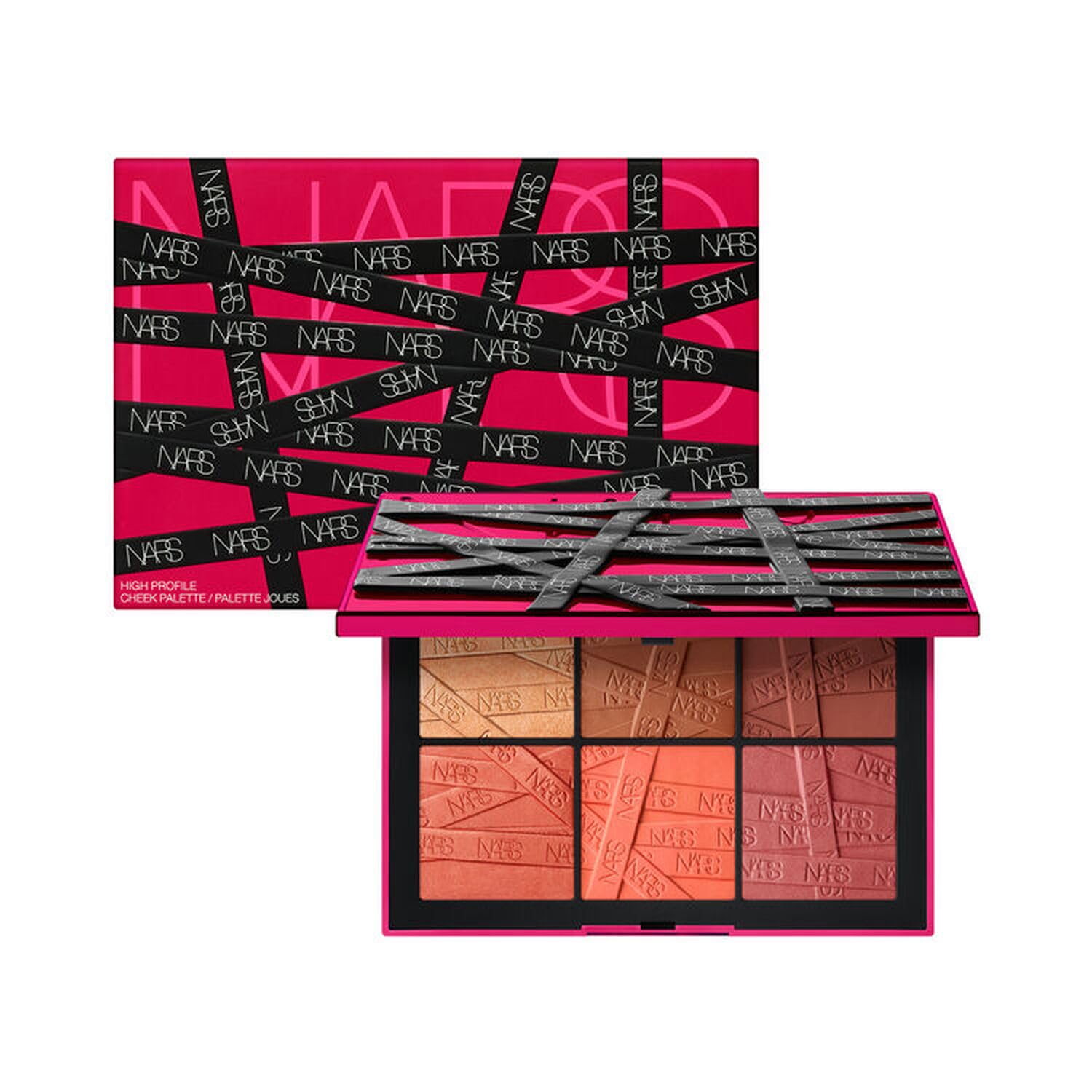 NARS High Profile Cheek Palette - Set Contains 6 Blush Shades in Nude Revue, Spin Off, High Demand, Hit it Off, Showdown, Just Lust