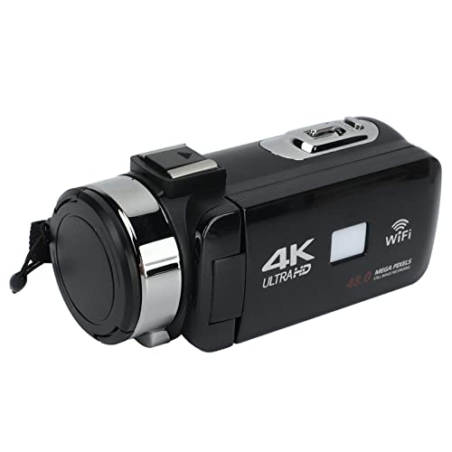 Digital Camera, Vlogging Camera 3.0 Inch IPS Touch Screen 48MP Image Resolution with 1500mAh Lithium Camera Battery for Campus Records
