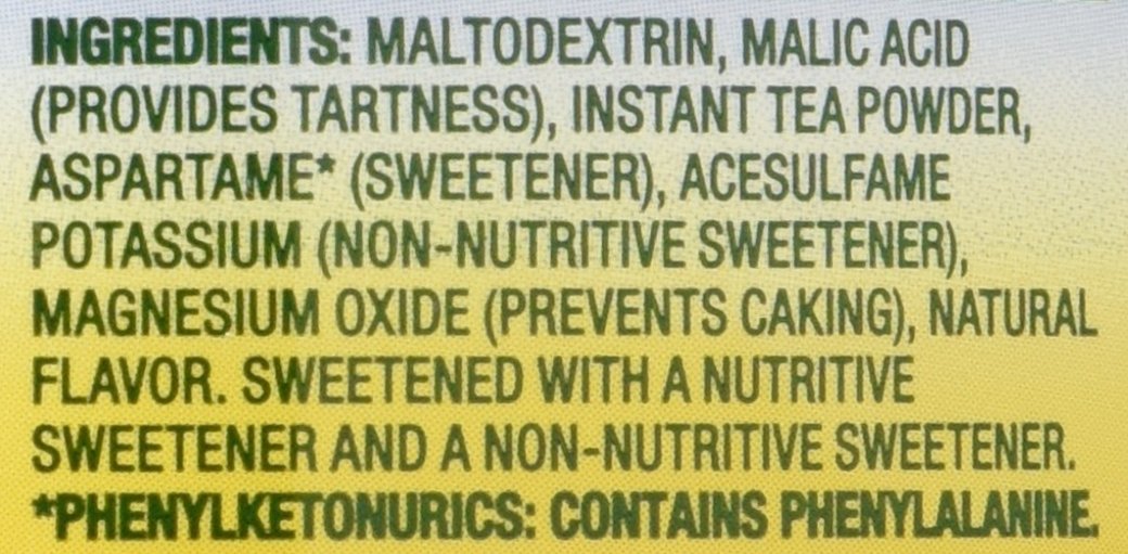 Lipton Diet Iced Tea Mix, Lemon, Makes 15 Quarts (Pack of 2)