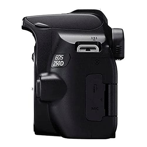 Canon EOS 250D (Rebel Sl3) DSLR Camera Body Only (No Lens) + 32GB Memory + Case + Tripod (20pc Bundle) (Renewed)