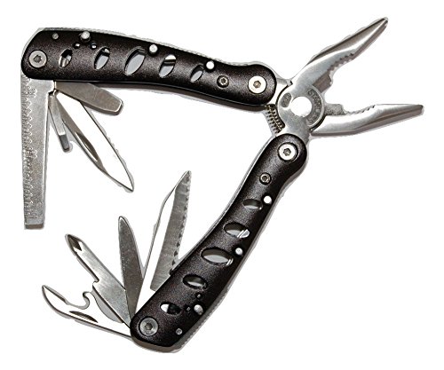 Tools of LifeĀ® Multitool Deluxe Black-Multi Tool Pouch Folding Hand Tool, Multifunction, Multipurpose Survival Tool with Gift Box