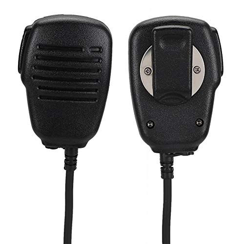 Speaker Mic for Yaesu Vertex Walkie Talkie VX-6R, VX-7R, VX-6E, VX-7E, VX-120, VX-127, VX-170, VX-246, VX-270, VX-177, VX-700, VX-710 etc,Waterproof and 360 Degrees Rotation PTT Hand Microphone