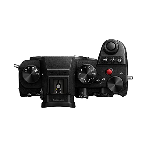 Panasonic LUMIX S5 Full Frame Mirrorless Camera, 4K 60P Video Recording with Flip Screen & WiFi, L-Mount, 5-Axis Dual I.S, DC-S5BODY (Black) (Renewed)