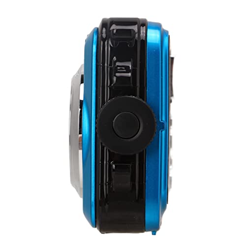 Waterproof Digital Camera, Micro USB 2.0 Full HD Double Screens Waterproof Digital Camera for Photograph Blue