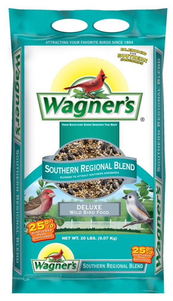 Wagner's Southern Regional Bird Food Bundle (20 lbs) + Gourmet Nut & Fruit Wild Bird Food (5 lbs)