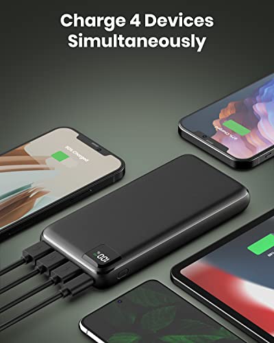 Bilivein Power Bank Portable Charger - 27000mAh Portable Phone Charger 22.5W Fast Charging PD QC3.0 External Battery Pack with 4 Outputs for iPhone, Samsung, Tablets