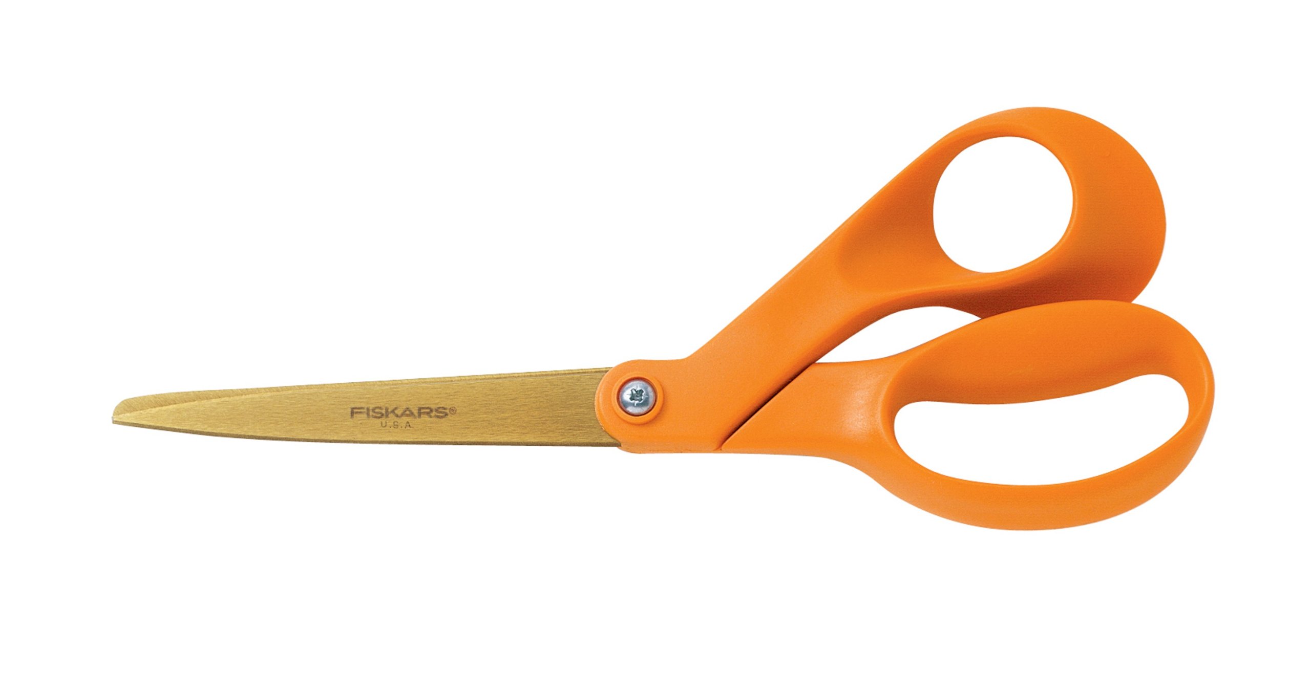Fiskars 12-75817097 8-Inch Titanium Scissors, Offset Handle Grip