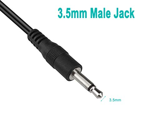 SIOCEN (3 Pack 6 ft) Replacement 3.5mm Male Plug to Bare Wire Open End TS 2 Pole Mono 1/8" 3.5mm Plug Jack Connector Audio Cable Repair