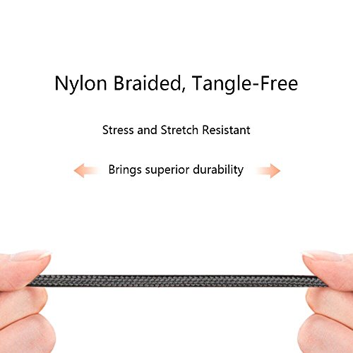 COSOOS 4 Short USB Cables (9in/23cm) Nylon Braided Fast Charging Syncing Power Cords Compatible for iPhone 14 Pro Max,14 Plus,14,13,12,11,XS,XR,X,8,iPad Air,cMini,Airpods, Pencil,Charging Station