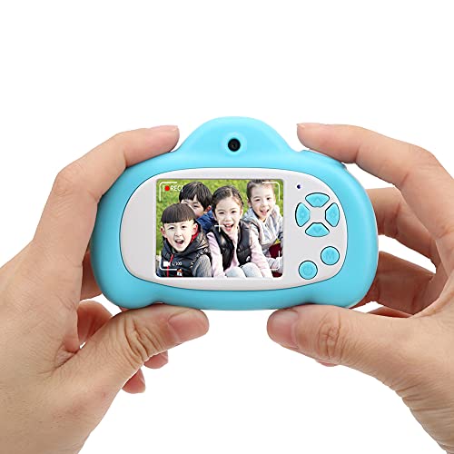 PAKIDS Kids Camera, 2 inch IPS HD Display Screen 1080P Cartoon Kids Camera Children Toy Cameras with Front and Rear Dual Cameras,Mini Camera(Blue) (Color : Blue)