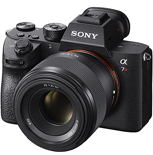 Sony a7R III Mirrorless Full Frame Camera Body + 50mm F1.8 FE Fast E-Mount Lens SEL50F18F ILCE-7RM3A/B Bundle with Deco Gear Backpack + Microphone + LED + Monopod and Accessories Kit