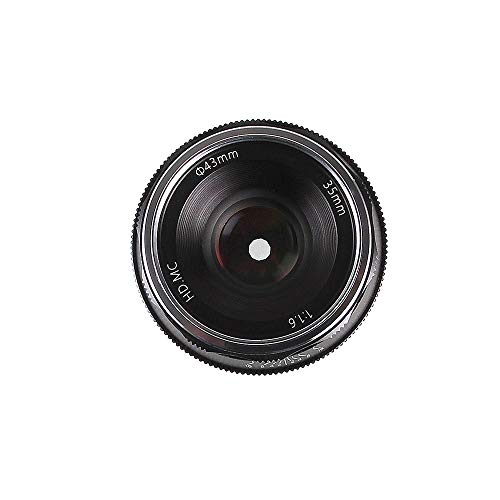 Fotga 35mm F1.6 Manual APS-C Fixed Lens for Canon EOS Mirrorless Camera EOS-M EOS M2 M3 M5 M6 II M10 M100 M50