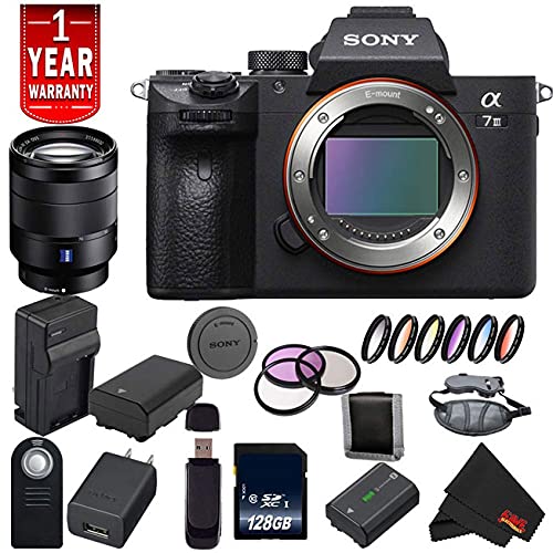 Sony Alpha a7 III ILCE7M3/B Mirrorless Digital Camera International Model + Sony 24-70mm Lens Base Bundle