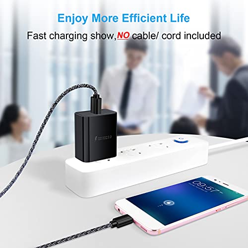 USB Charger Plug,Quick Charge 3.0 Fast Charging Block Wall Charger Cube Box for iPhone,Samsung Galaxy S23 A14 A54 S22 S21 Note20 S10 A10e S9 S8 A53 A21 A23 A51 A13 A03S A50 A12,LG V60 G8,Moto,Android