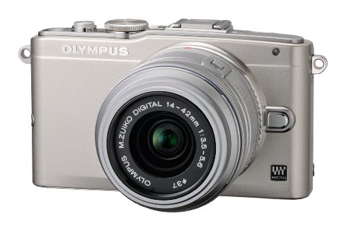 Olympus E-PL5 Interchangeable Lens Digital Camera Double Zoom Kit (Silver) E-PL5 DZKIT - Internatinoal Version (No Warranty)